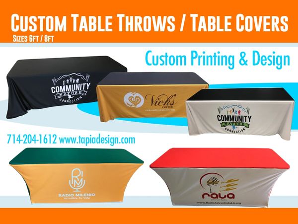 Event Company Table Covers printing in Anaheim CA -Logo Table covers printing in Anaheim CA ...